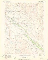 1955 Map of Gould NW, Jackson County, CO — High-Res, 1963 Print | Pastmaps