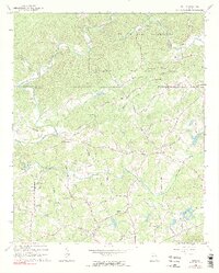 1964 Map of Matt, Forsyth County, GA — High-Res, 1990 Print #2 | Pastmaps