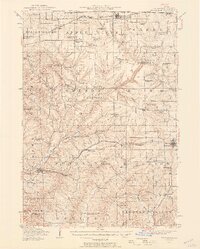 Map of Elizabeth, IL in 1936 | Pastmaps