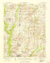 1939 Map of Ina, IL — High-Res | Pastmaps