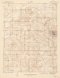 1943 Map of Dugger, IN — High-Res | Pastmaps