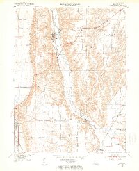 1951 Map of Mecca, IN — High-Res, 1953 Print #2 | Pastmaps