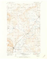 Map of Cascade, MT in 1951 | Pastmaps