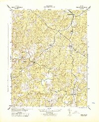 1943 Map of Pendleton, Louisa County, VA — High-Res | Pastmaps
